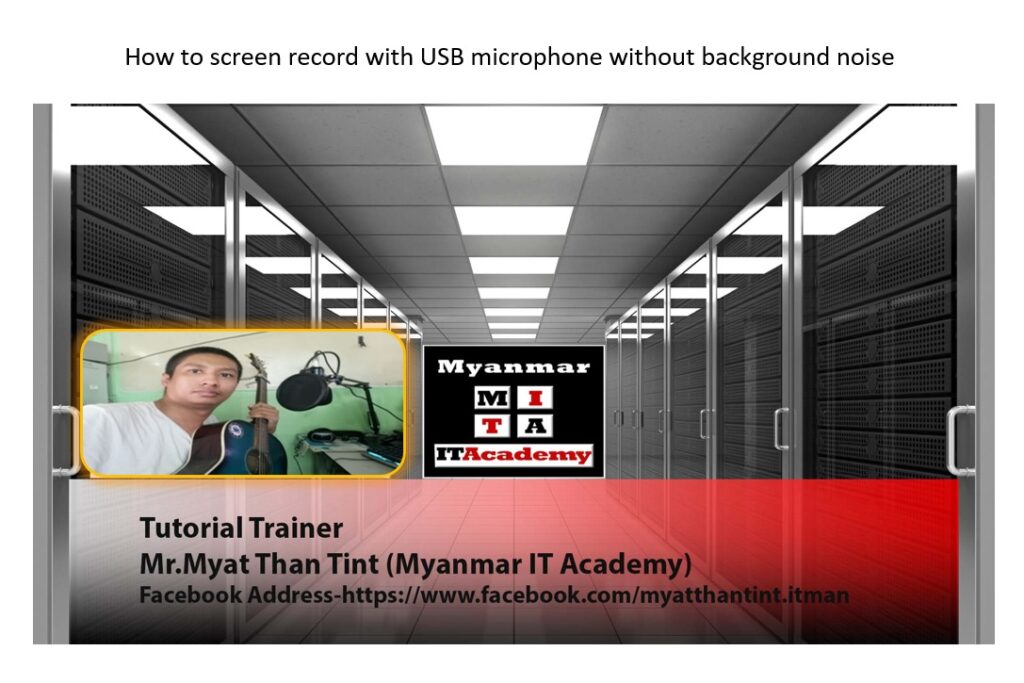 How to screen record with USB microphone without background noise ...