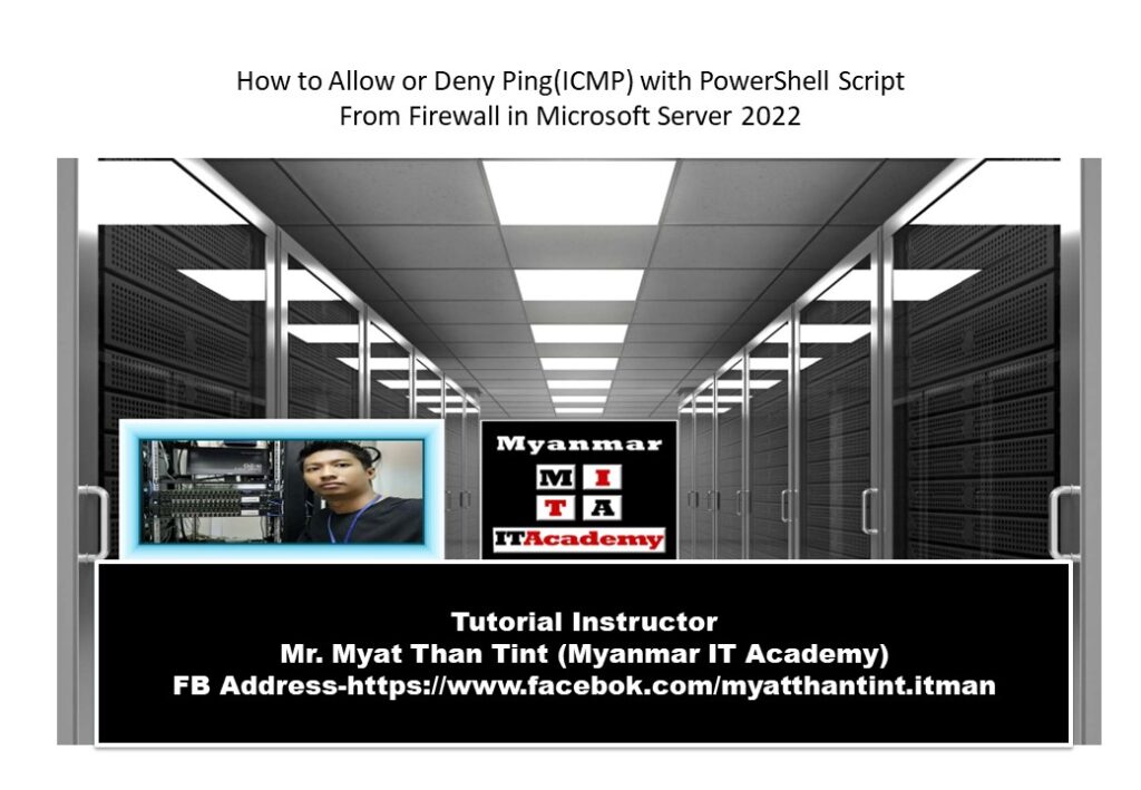 How to Allow or Deny Ping(ICMP) with PowerShell Script From Firewall in ...